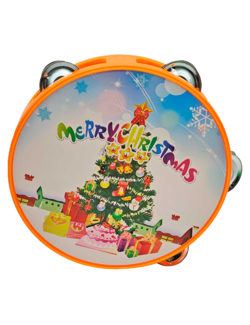 Pandereta de navidad de juguete para niños, plástico, música popular ...