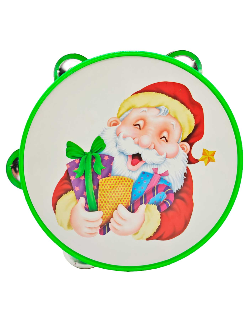 Pandereta de navidad de juguete para niños, plástico, música popular ...