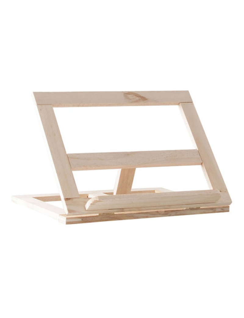Atril porta libros de madera de pino 20 x 27 cm, soporte de libros ...