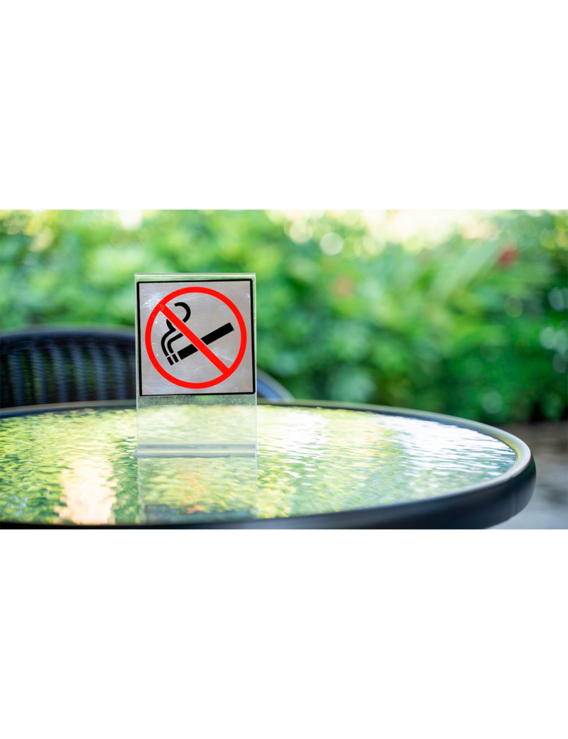 Señal de prohibido fumar, aluminio, pegatina cuadrada de prohibición ...